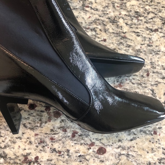 Shoes | Zara New Square Toed High Heel Ankle Boots | Poshmark
